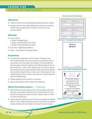 Reader's Workshop Launching Unit