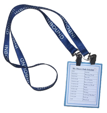 Easy DIY Classroom Schedule Lanyard