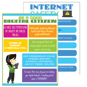 Digital Citizenship and Internet Safety Poster Pack Download | VariQuest
