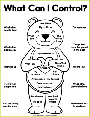 What Can I Control? Coloring Page Download | VariQuest