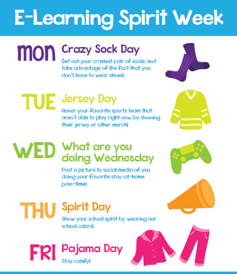 Virtual Spirit Week Poster Download | VariQuest